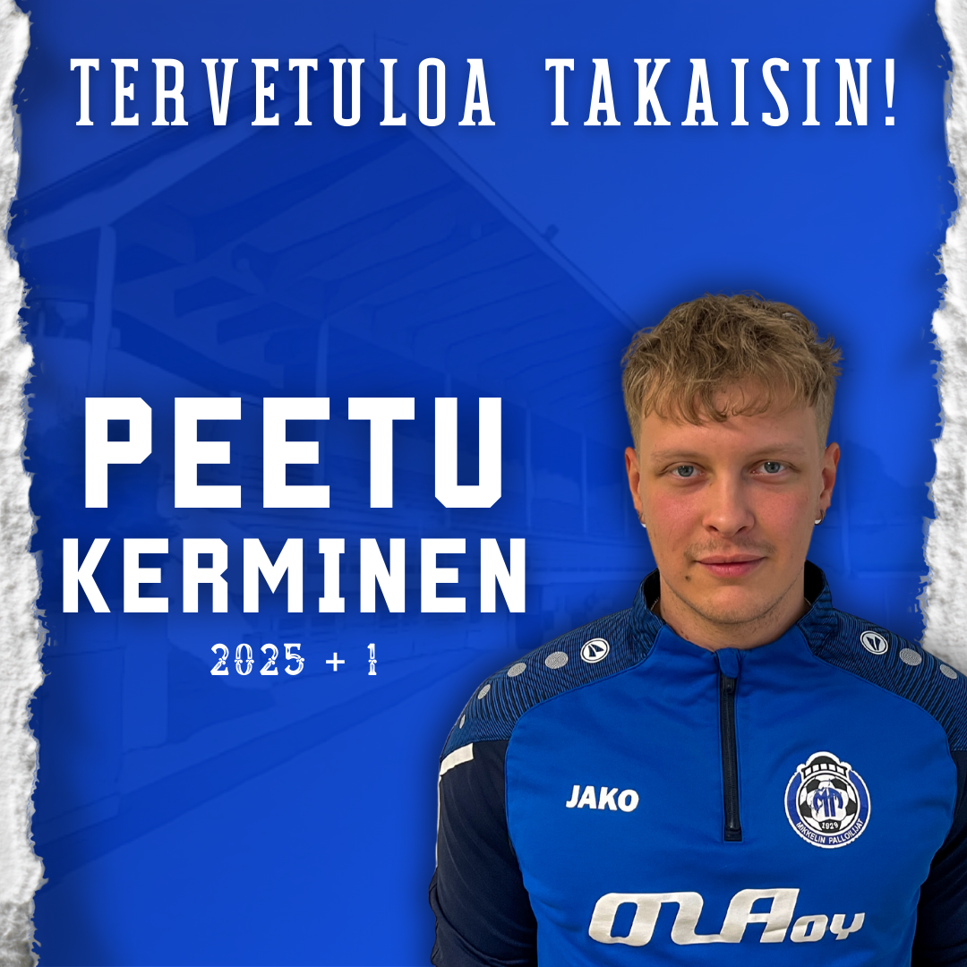 EDUSTUS: Peetu Kerminen palaa Sinisiin | Mikkelin Palloilijat