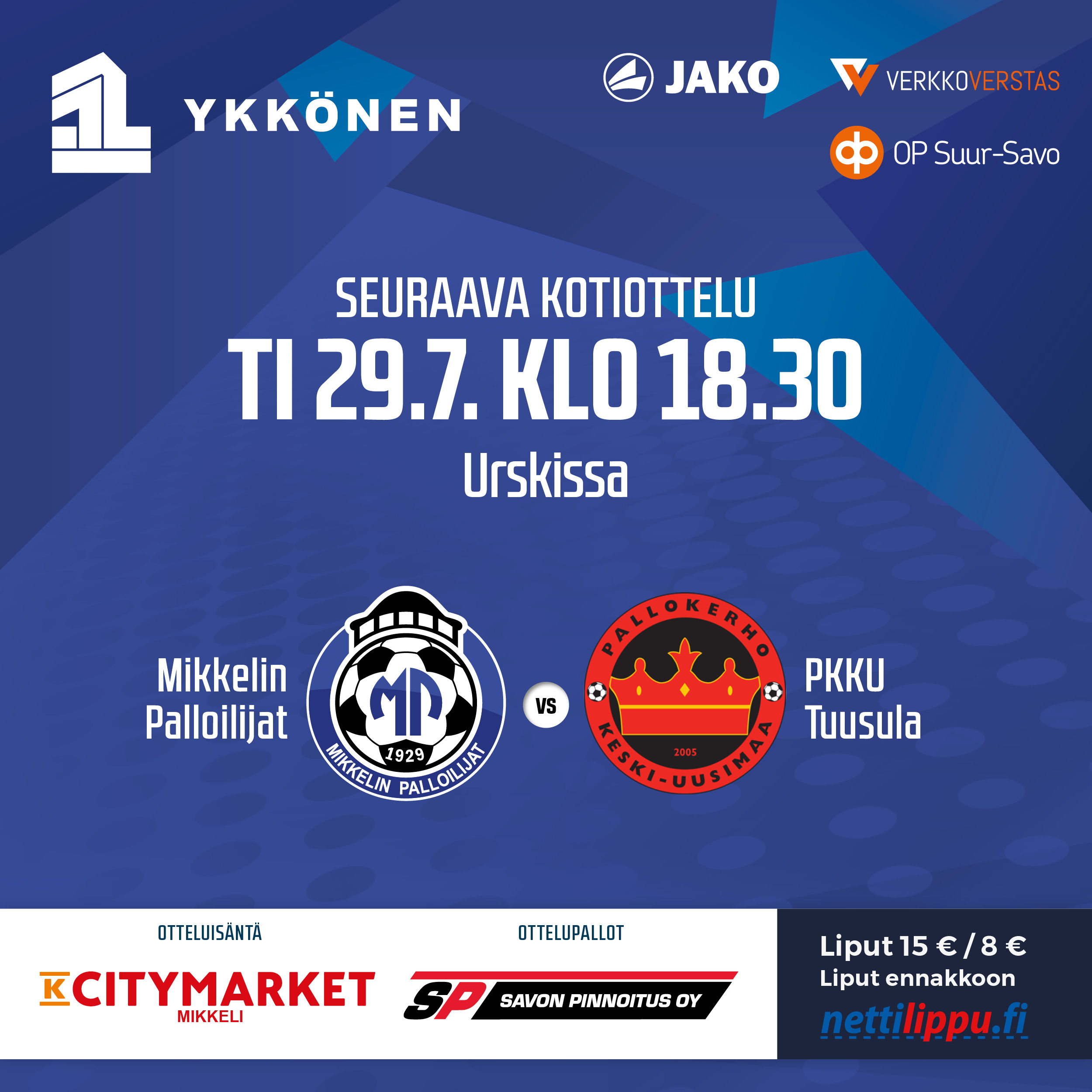 Visulahti -ENNAKKO: MP saa vieraita Keravalta | Mikkelin Palloilijat